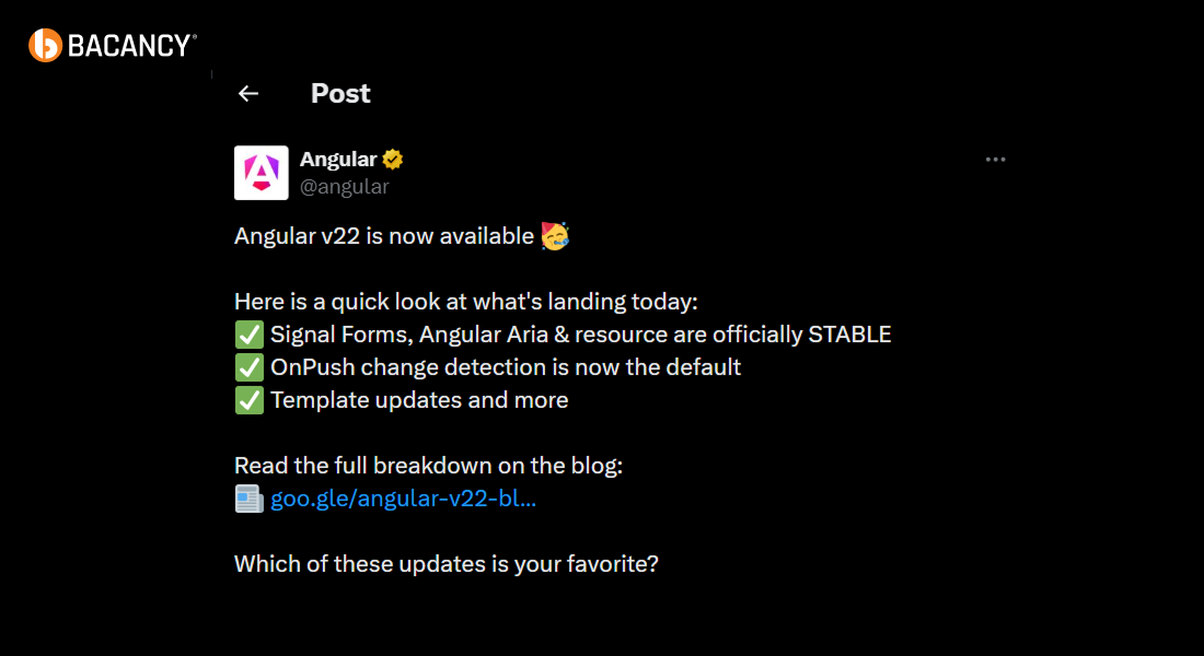 Angular 22: New Features, Changes & Upgrade Guide