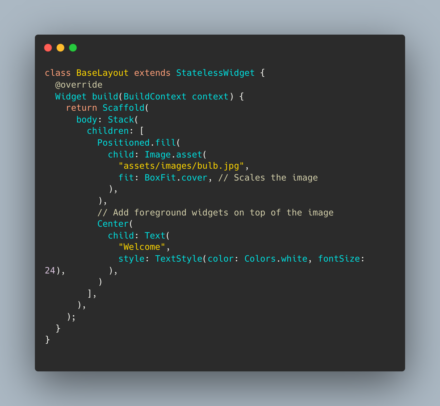 How to Set Full-Screen Background Image in Flutter